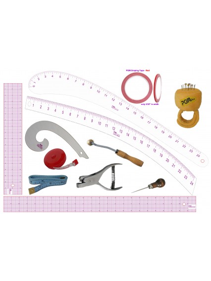 PGM Fashion Student Ruler Kit, Designers Ruler Set |pgmdressform.com